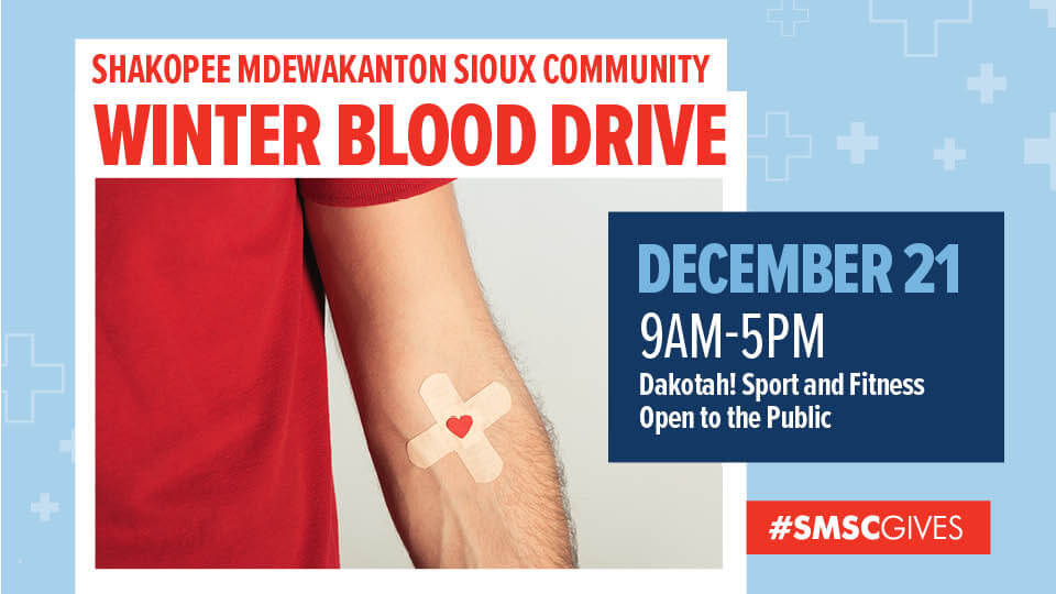 SMSC Winter Blood Drive - Dakotah! Sport and Fitness